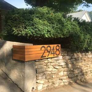 12 Inch Modern House Numbers Letters - Etsy