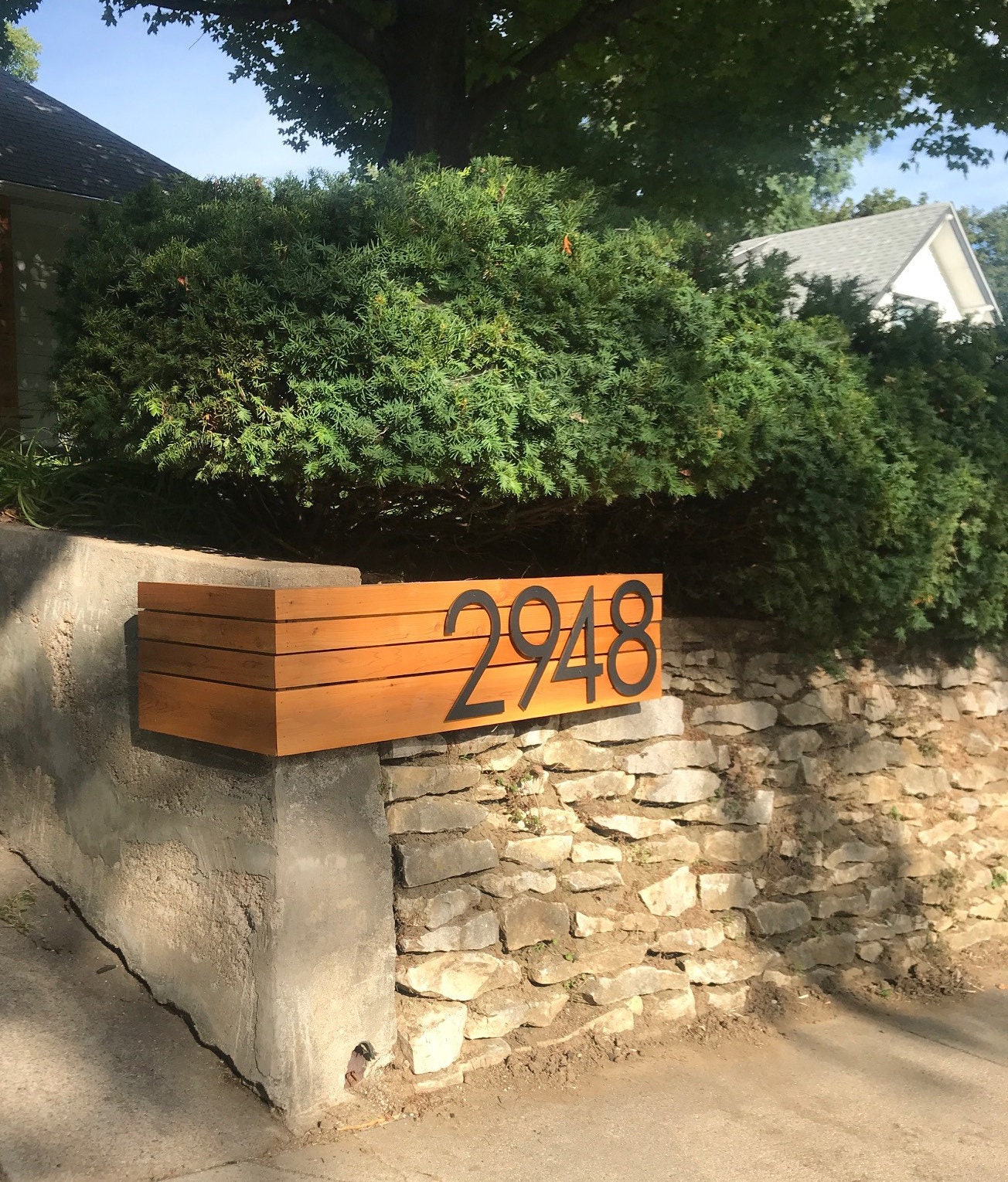 12 Inch Modern House Numbers Letters | Etsy Canada