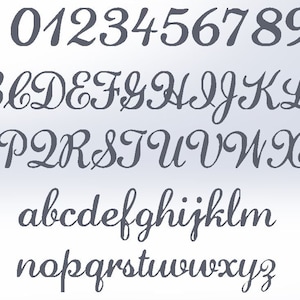 Large Colonial Cursive House Numbers - Etsy