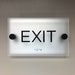Acrylic Exit Sign ADA With Stainless Steel Hardware 5x8 - Etsy