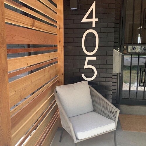 8 Inch Modern House Numbers Letters - Etsy
