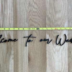 Wedding Welcome Sign Cut-outs Small Thin Modern Cursive; Acrylic - Etsy