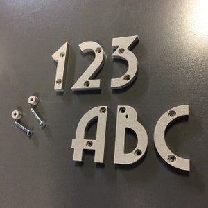 2 Inch Art Deco House or Mailbox Post Numbers Letters - Etsy