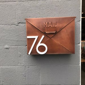 6 Inch Magnetic Modern Numbers Letters for Doors, Houses, Mailboxes ...