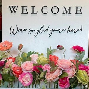 Wedding Welcome Sign Cut-outs Small Thin Modern Cursive; Acrylic - Etsy