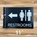 Projecting Restroom Sign for Hallways, Businesses, Schools. Wall ...