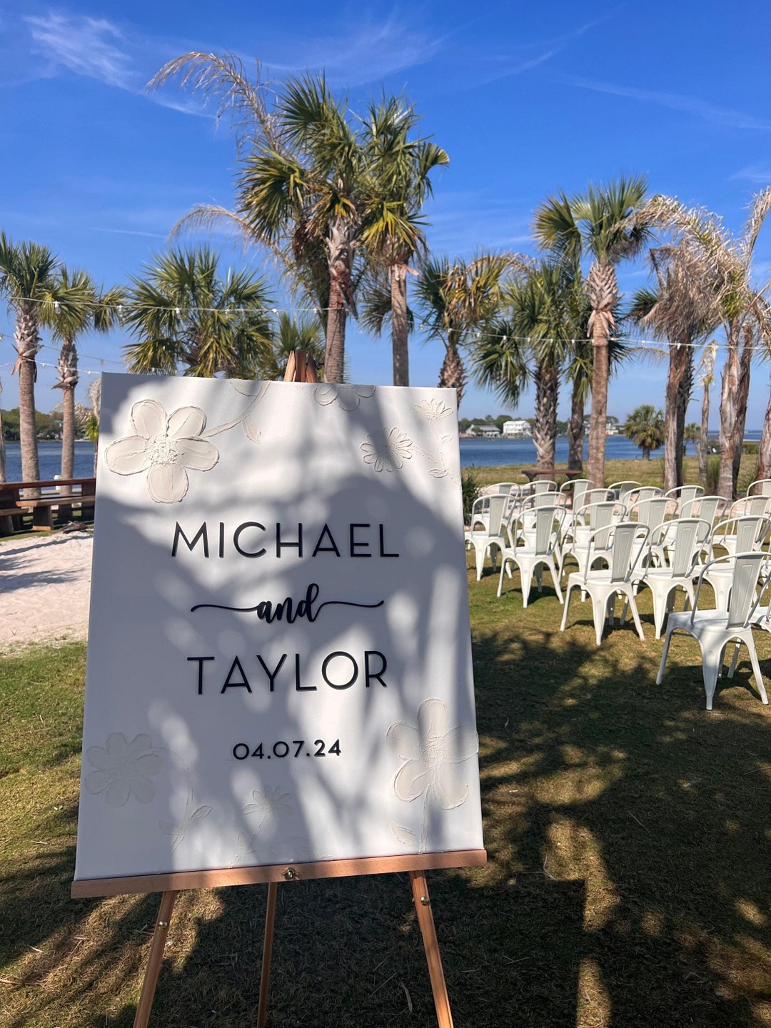 Wedding Names With Swoosh AND Sticker Cut-out Acrylic Lettering - Etsy