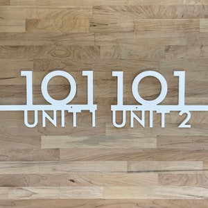 Custom Contemporary Apartment Number Unit Address Sign Regular Size - Etsy