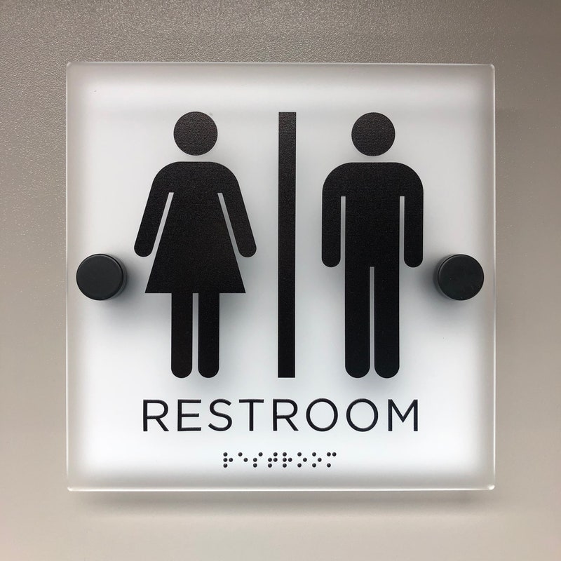 Unisex Bathroom Signs - Etsy