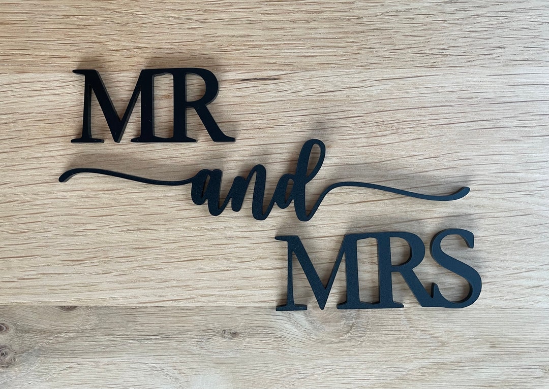 Wedding Sign Cut-outs Small Cursive/ Print; Acrylic - Etsy