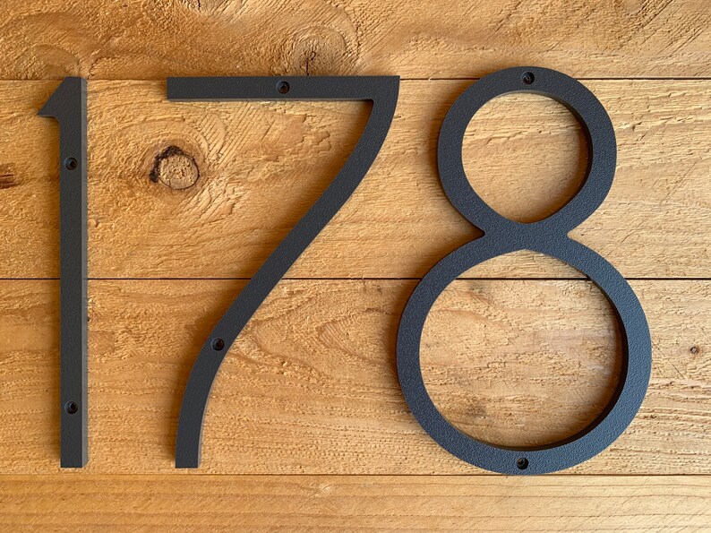 18 Inch Elegant Modern Numbers Letters - Etsy
