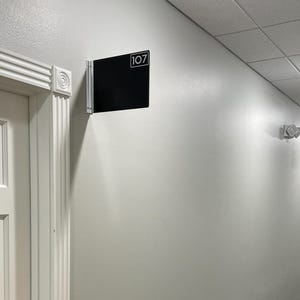 Custom Sign for Hallways, Businesses, Schools. Projecting 8" X 11" Wall ...