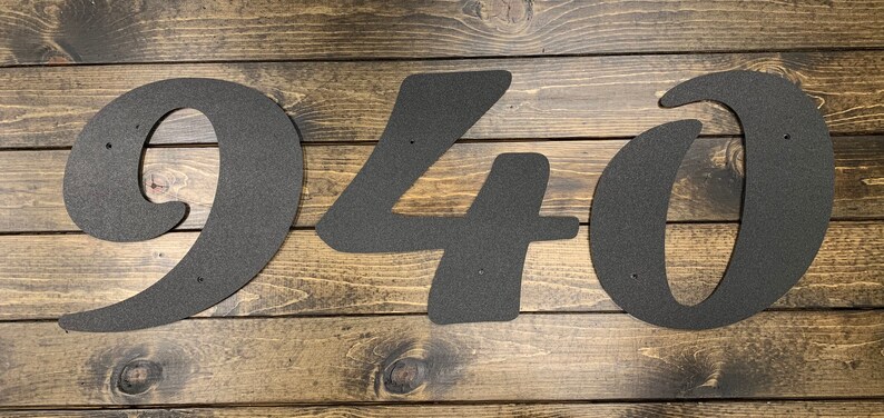 8 Inch Socal Script Style House Numbers Letters | Etsy