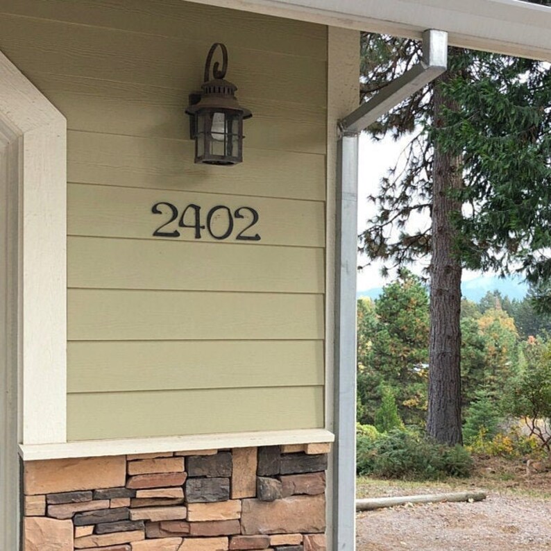 4 Inch Iris House Numbers Letters - Etsy