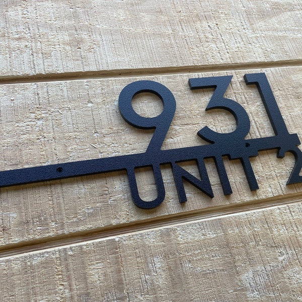 Apartment Number Plaque - Etsy