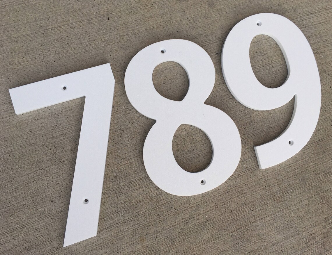 12 Inch Bold House Numbers - Etsy