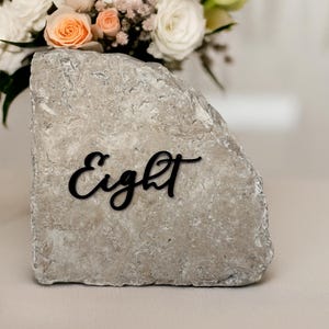 Trendy Table Number Cursive Cut-outs; SET With GLUE; Acrylic - Etsy