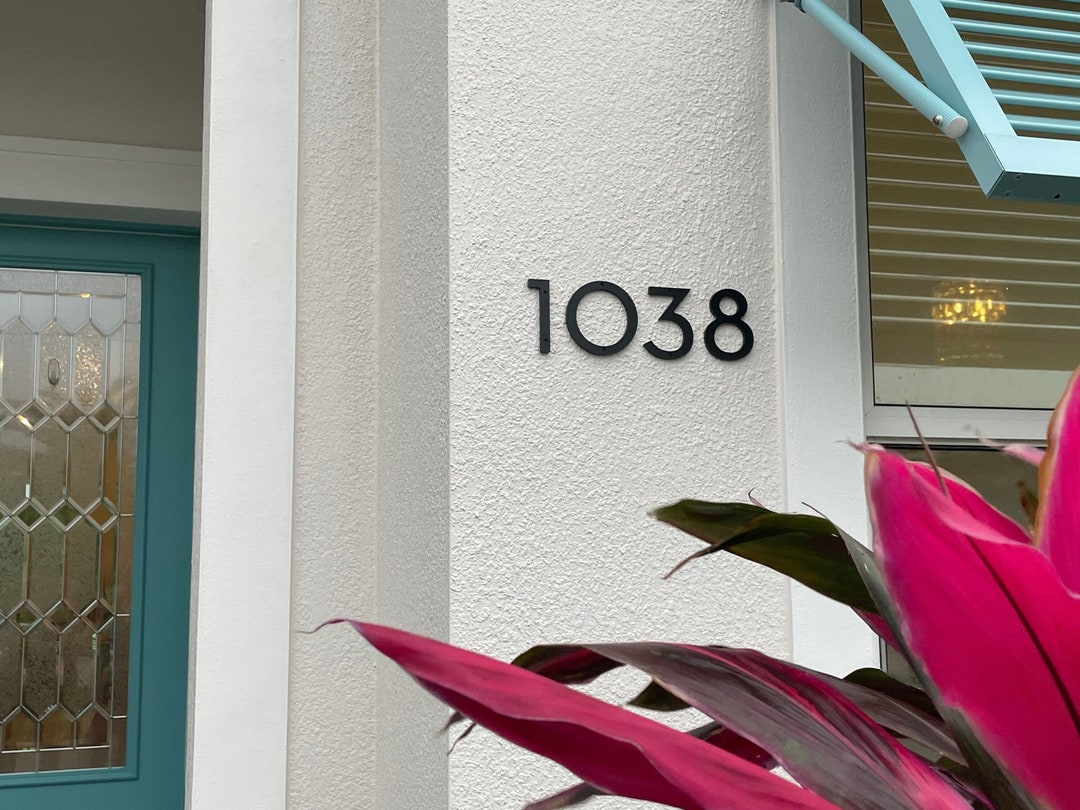 3 Inch Contemporary House Numbers - Etsy