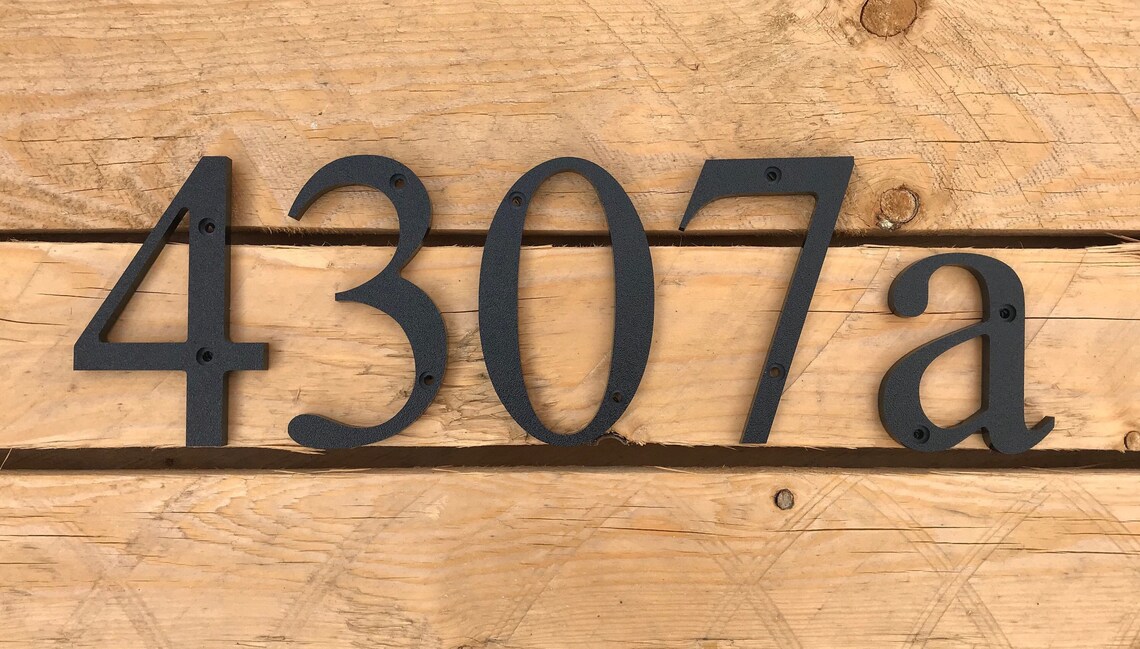 5 Inch Classic House Numbers Letters - Etsy