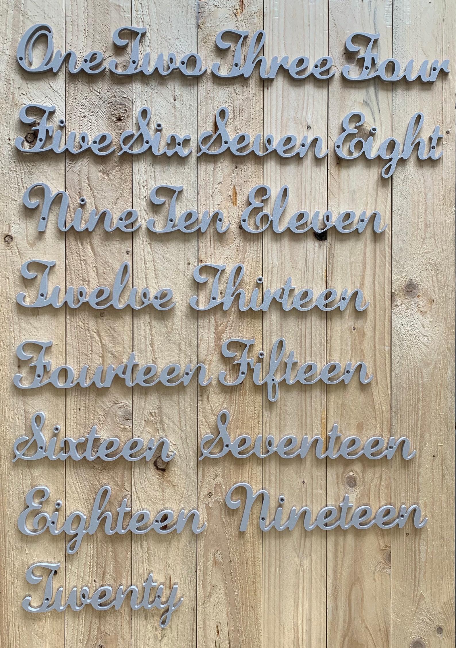 Tiny Colonial Cursive House Numbers | Etsy Australia