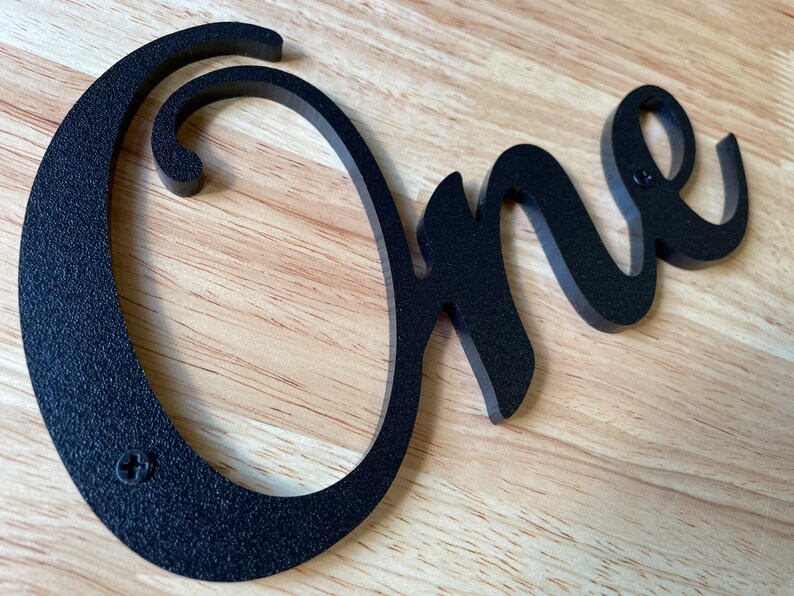 Graceful Cursive House Numbers: Regular Size | Etsy