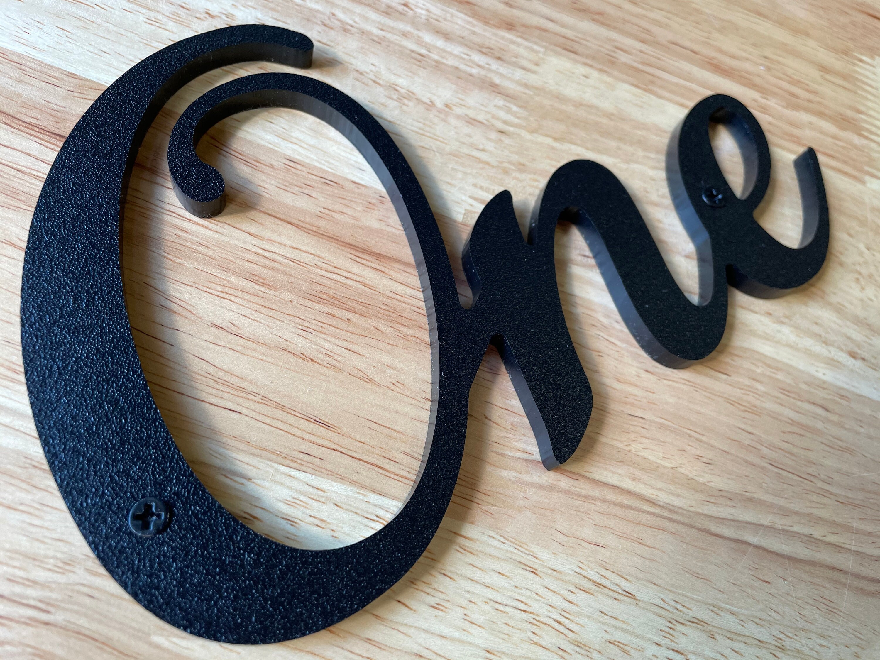 LARGE Graceful Cursive House Numbers - Etsy
