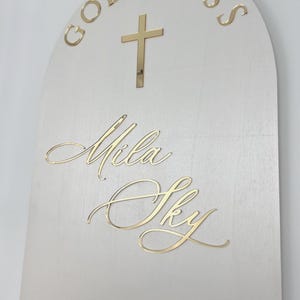 God Bless Name † Acrylic W/ Sticker Back Cut-out Lettering for Your ...