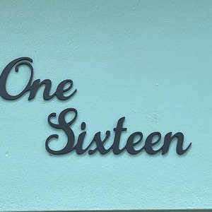 LARGE Graceful Cursive House Numbers - Etsy