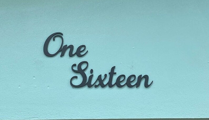 LARGE Graceful Cursive House Numbers - Etsy