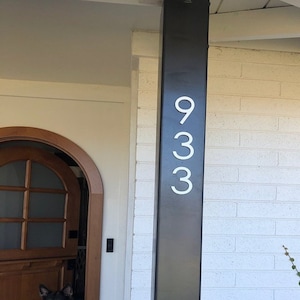 6 Inch Magnetic Modern Numbers Letters for Doors, Houses, Mailboxes ...