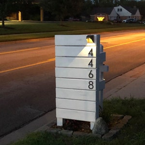 4 Inch Modern Plastic House Numbers Letters - Etsy