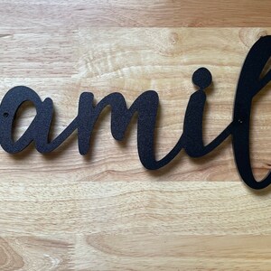 Cursive Family Sign in LARGE Brush Script Outdoor/indoor - Etsy