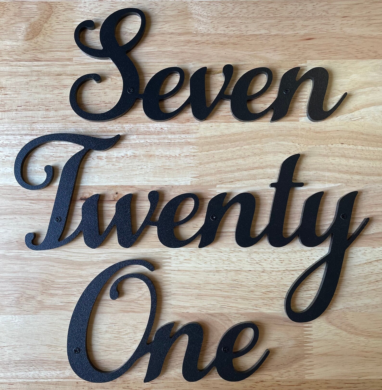 LARGE Graceful Cursive House Numbers - Etsy