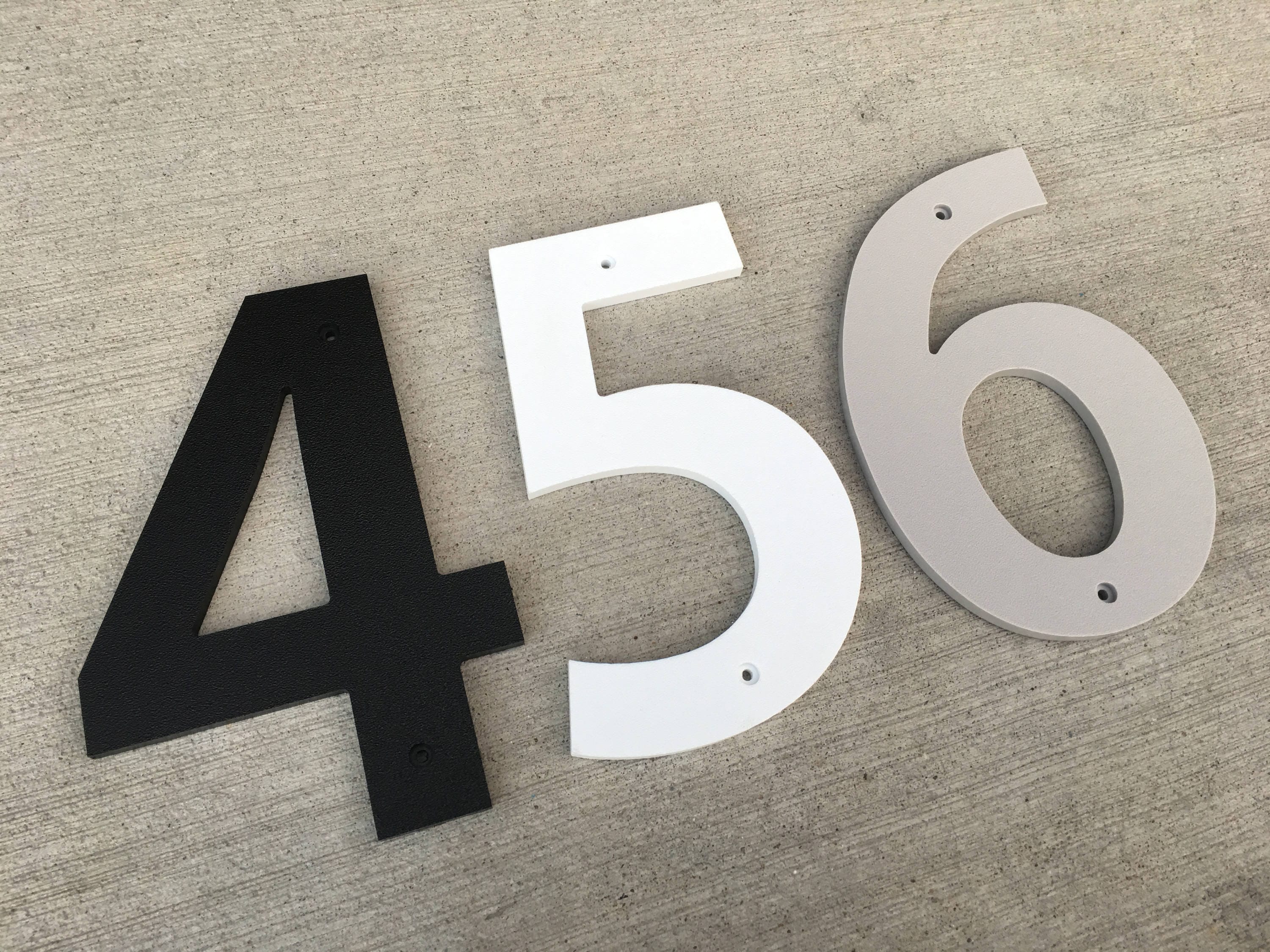 4 Inch Bold House Numbers Letters - Etsy