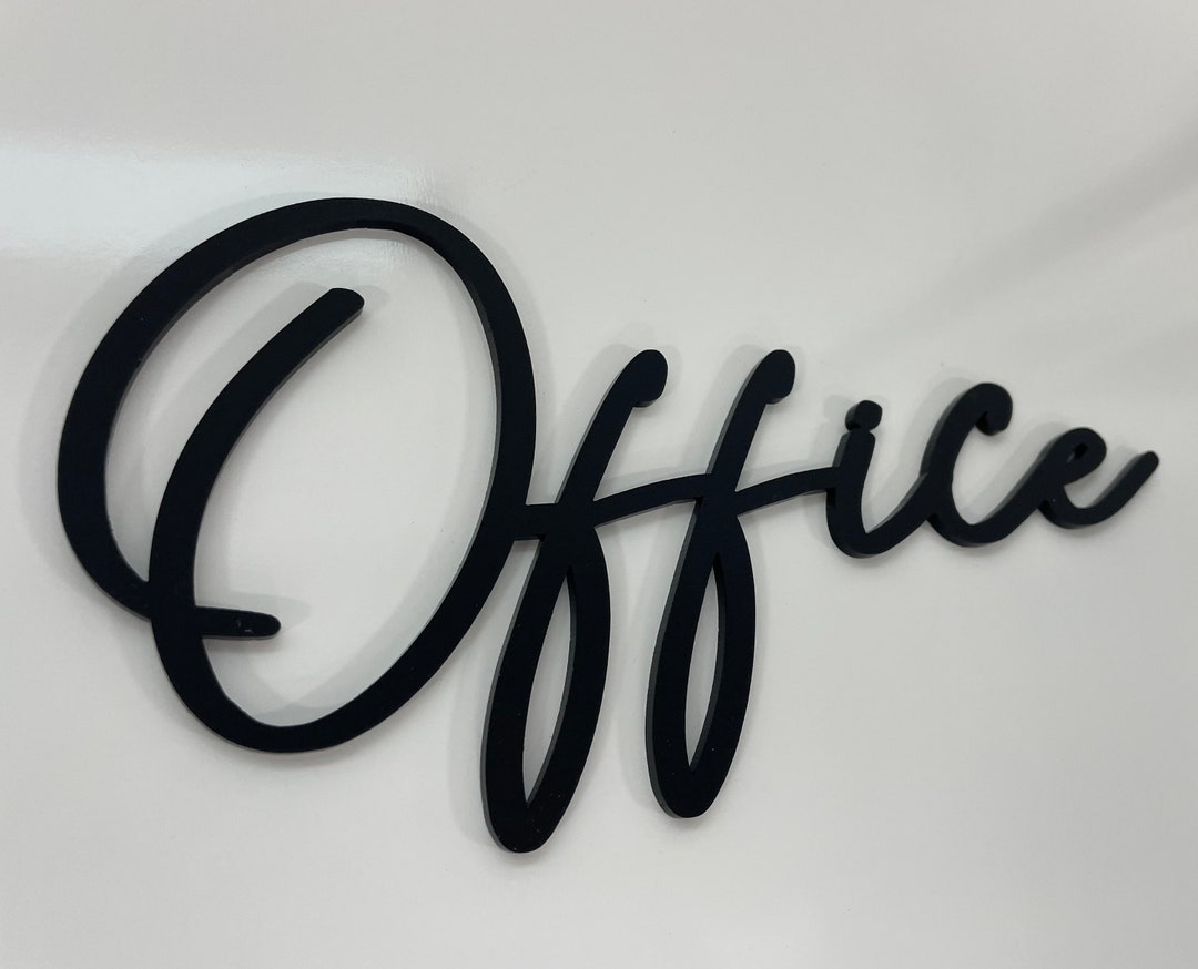 Custom Acrylic Laser Cut-out Cursive Sign - Etsy