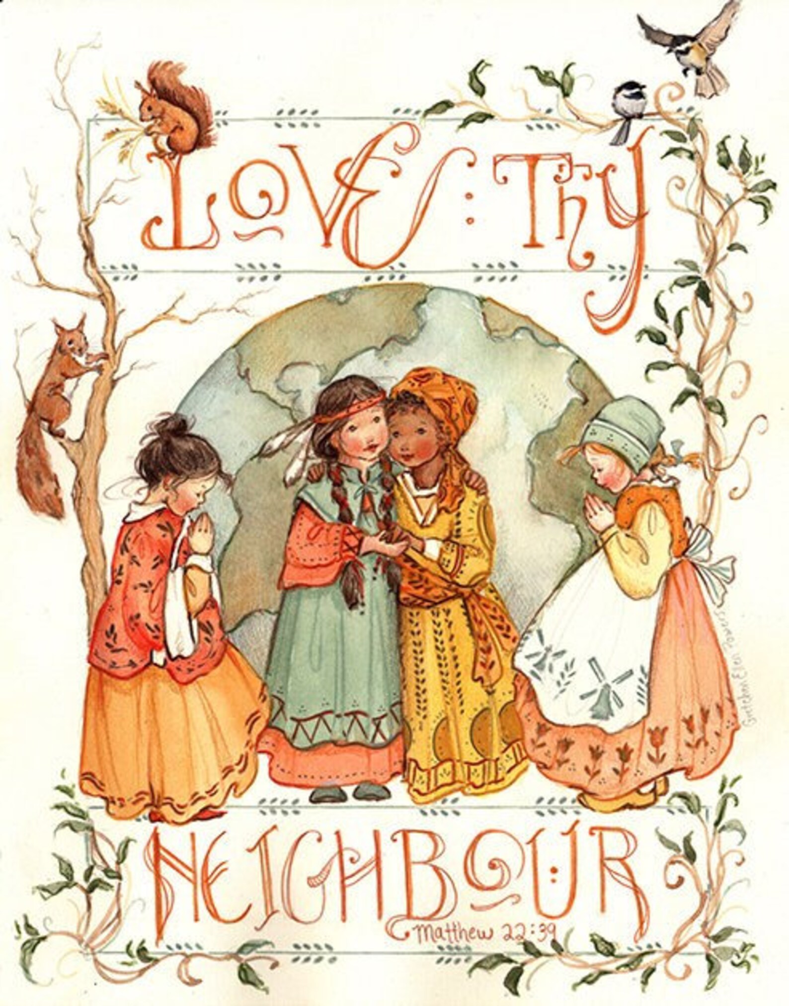 Love Thy Neighbor Print 8x10 - Etsy