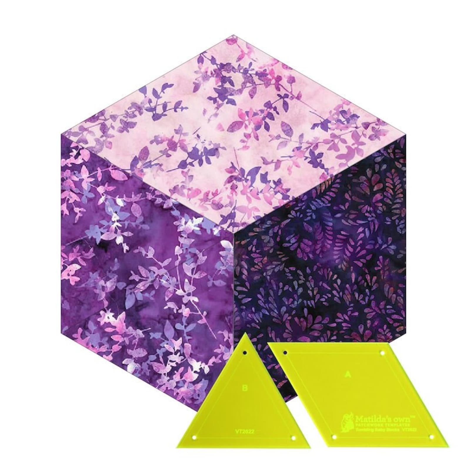 Matilda's Own Tumbling Baby Blocks Patchwork Quilting Template Set, 2 ...