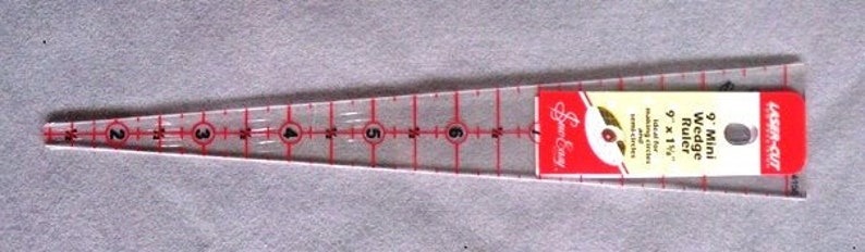 Patchwork Wedge Rulers Select From Sew Easy 10 Degree 22.5 X 5in OR 9 ...