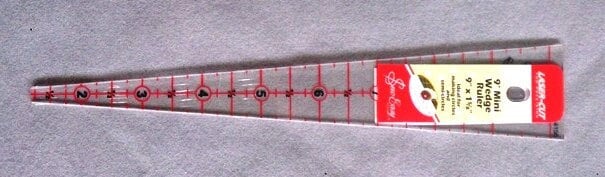 Patchwork Wedge Rulers Select From Sew Easy 10 Degree 22.5 X 5in OR 9 ...