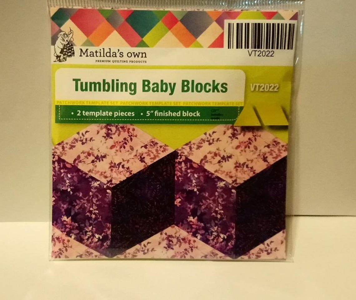 Matilda's Own Tumbling Baby Blocks Patchwork Quilting Template Set, 2 ...