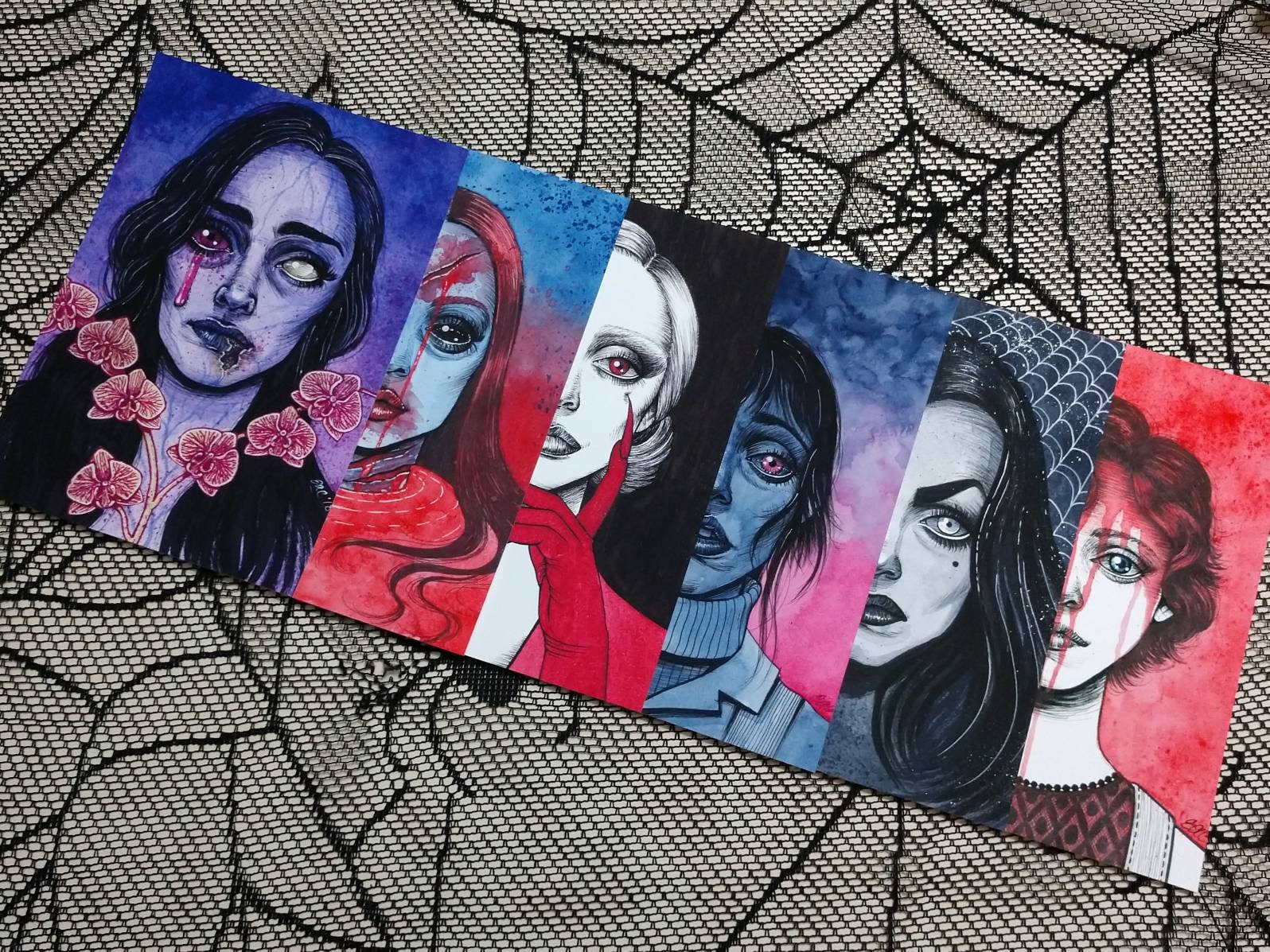 Women of Horror - Mini Print Pack - Contains Six Art Prints - Etsy