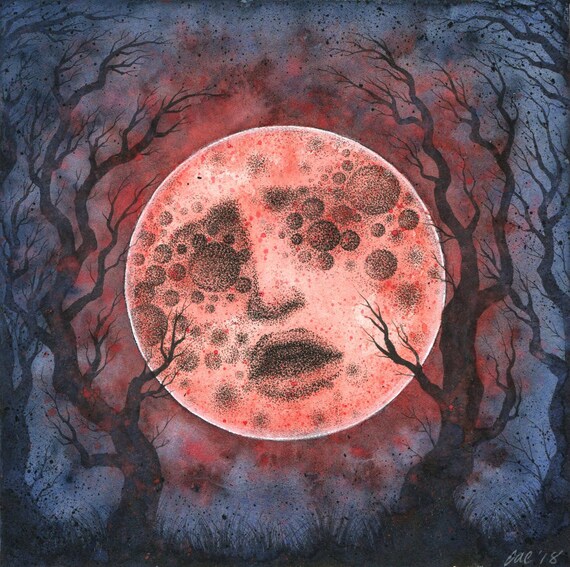 Hunter's Moon Fine Art Print - Etsy