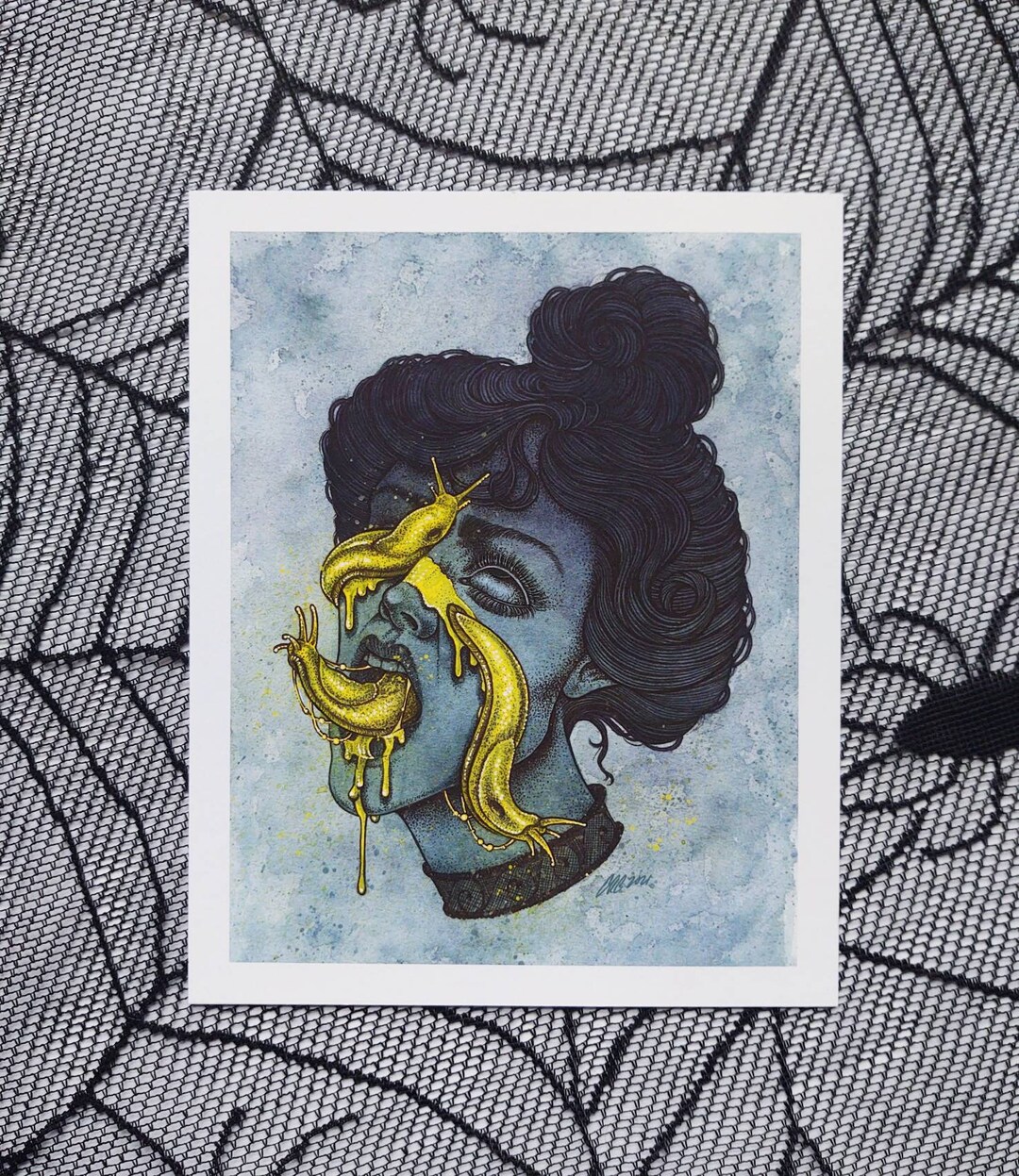 Slug Lady - Fine Art Print - Etsy