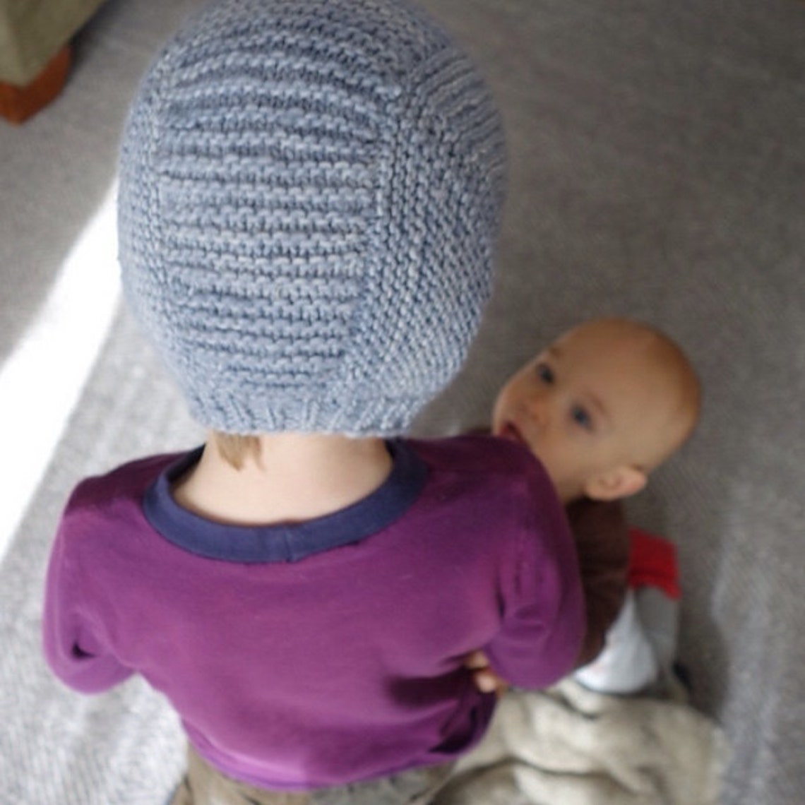 Garter Stitch Pilot Cap - PDF Pattern - Etsy