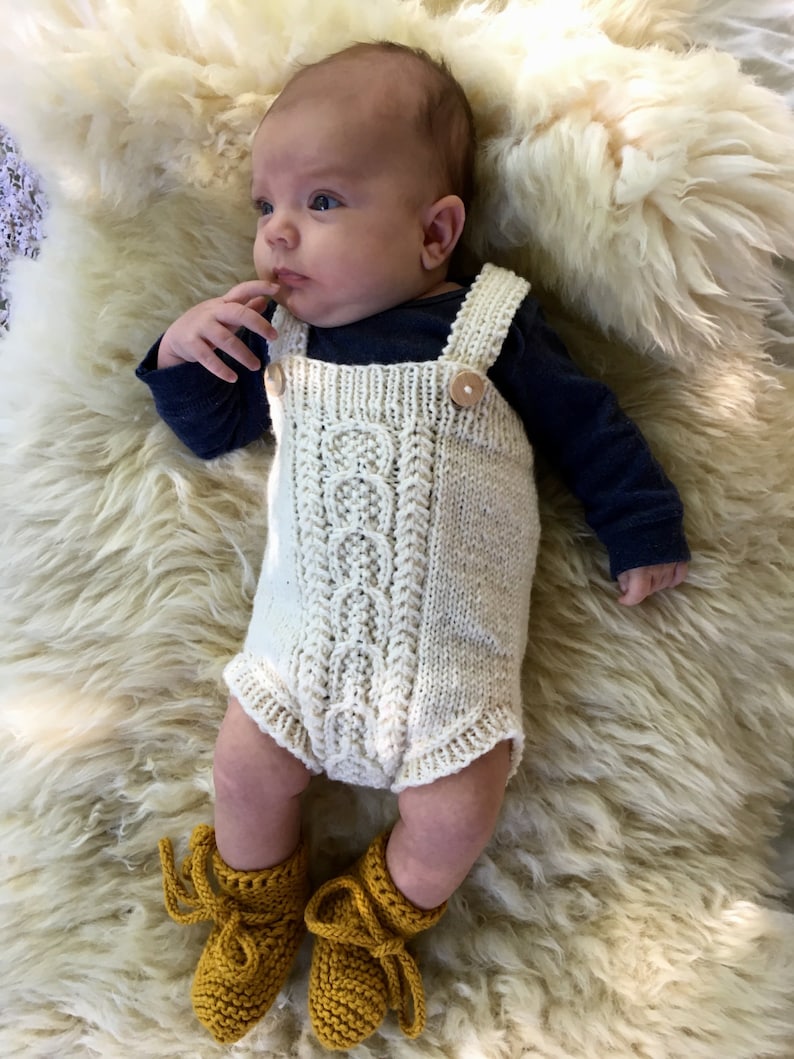 Cabled Romper - PDF Pattern - Etsy