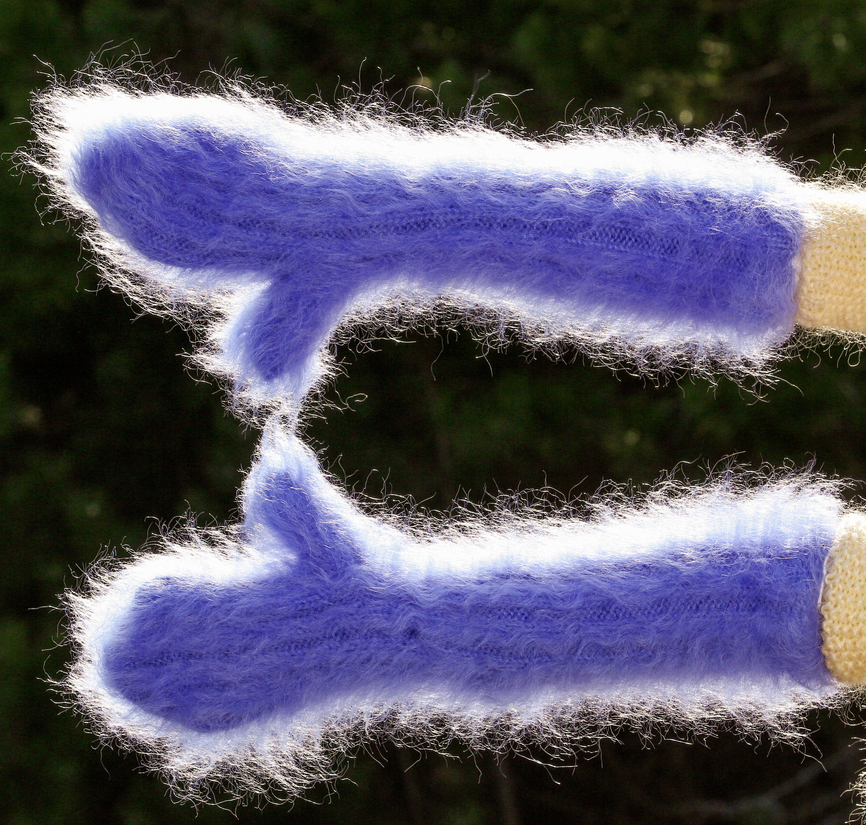 Fuzzy Long Mohair Mittens Supertanya - Etsy