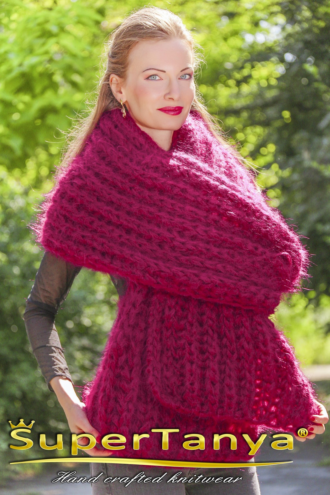 Extra Long Fuzzy Mohair Shawl Supertanya - Etsy
