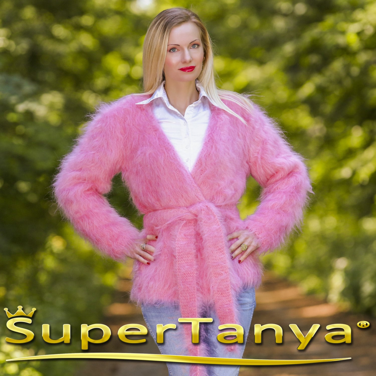 Fuzzy Wrap Mohair Cardigan Hand Knitted Fuzzy Jacket Hand Knitted ...