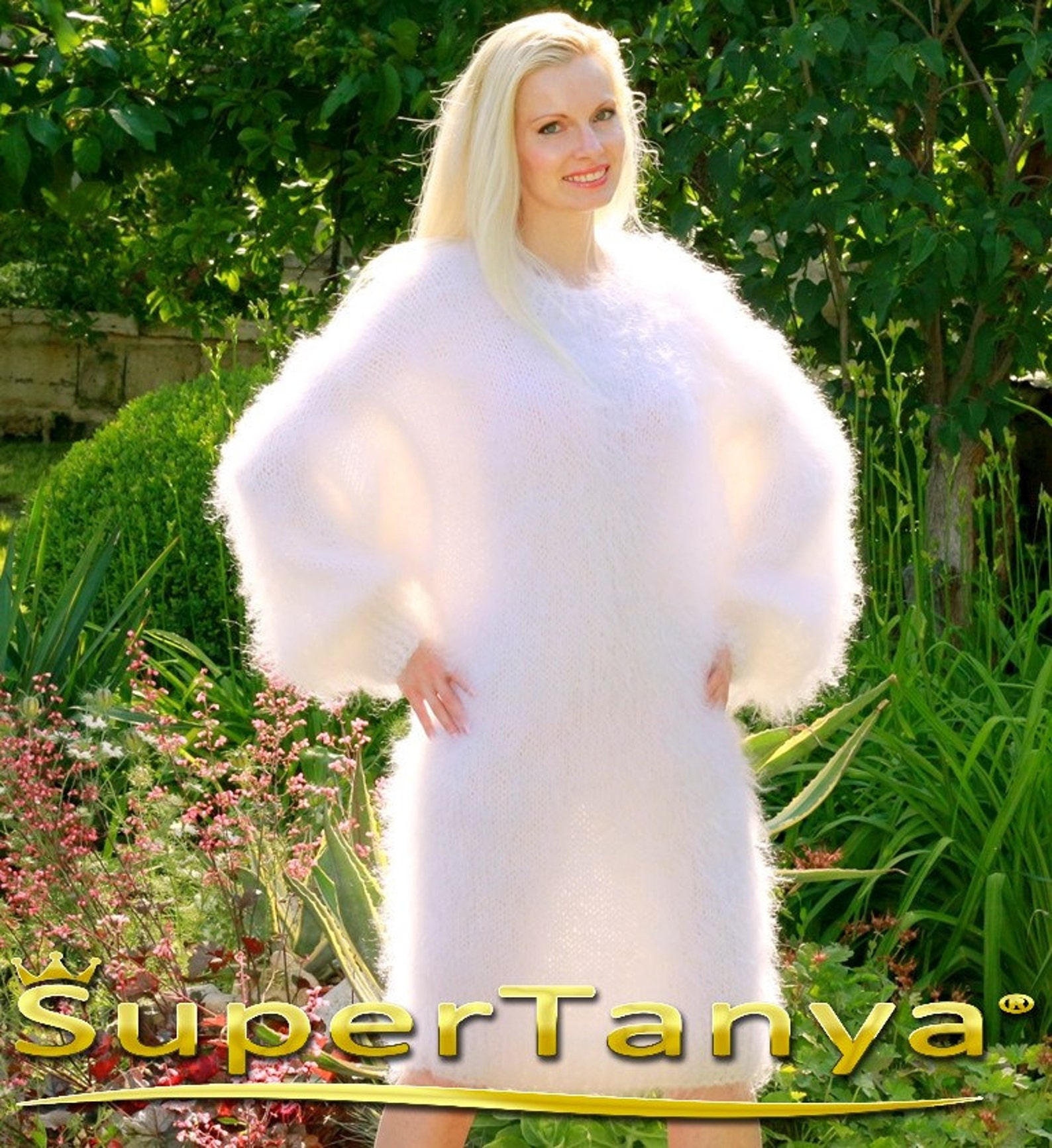 Custom Fuzzy Dress Hand Knitted Long Mohair Sweater Supertanya - Etsy