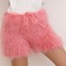 Fuzzy Pink Mohair Shorts Fluffy Short Pants by Supertanya - Etsy